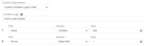 Using Not Keyword in Flow Condition Logic - Salesforce Time