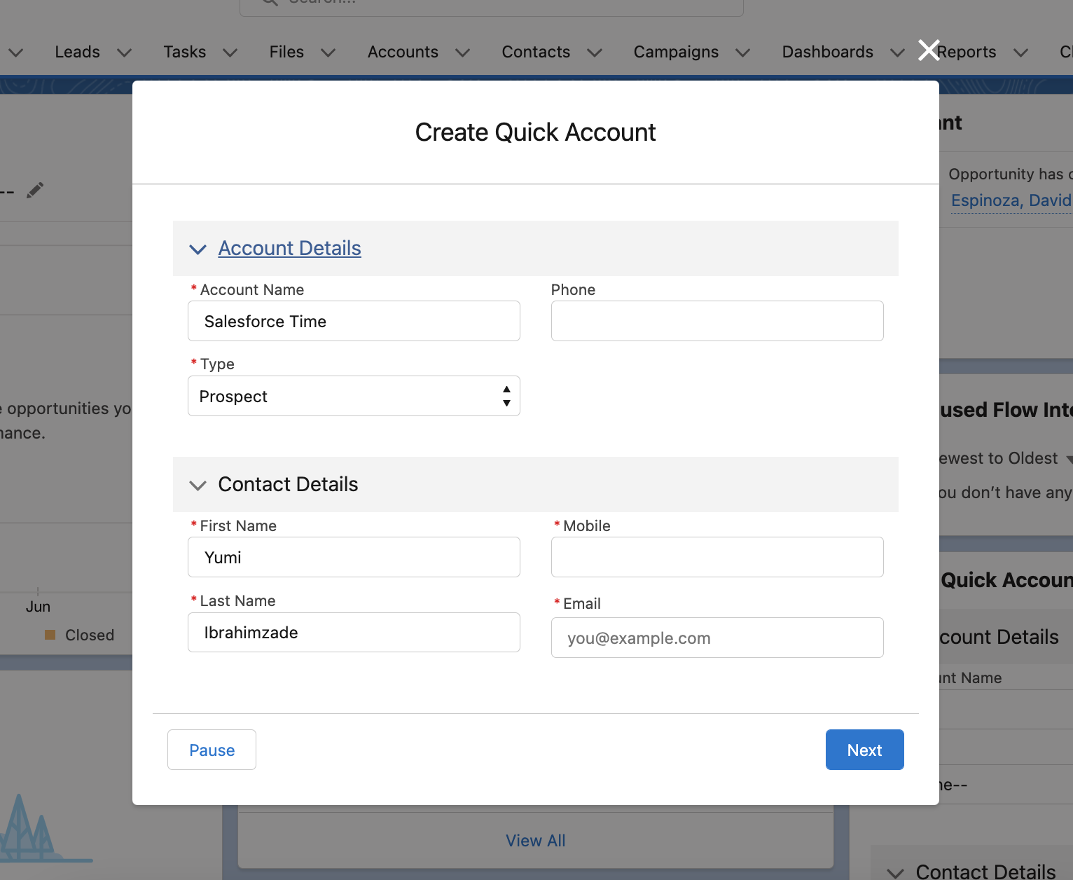 Let Users Pause Flow Interviews - Salesforce Time