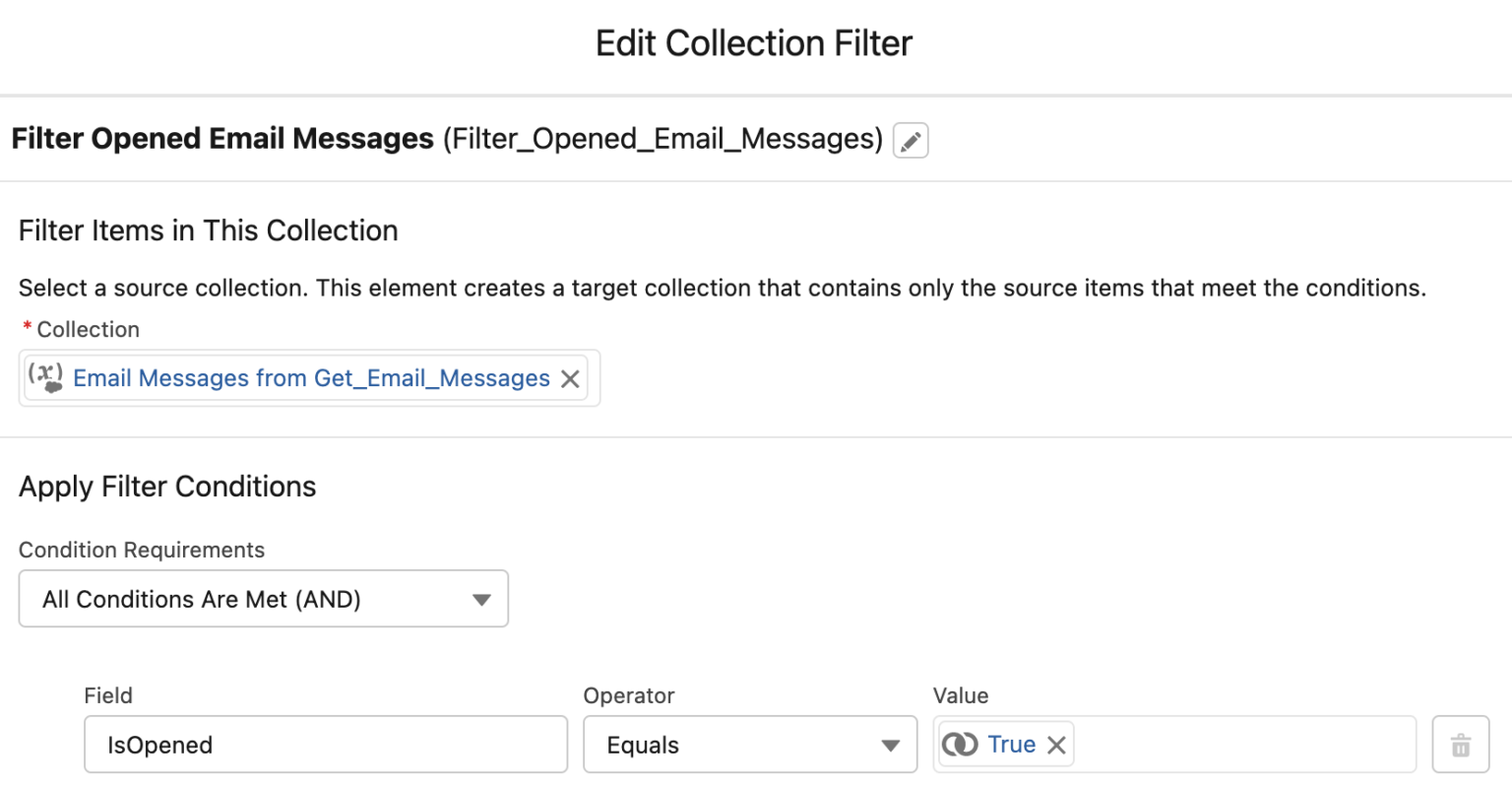 How to Use the Collection Filter Element - Salesforce Time