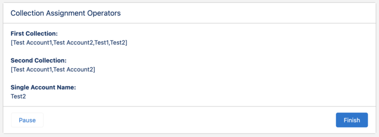 Collection Assignment Operators in Flow - Salesforce Time