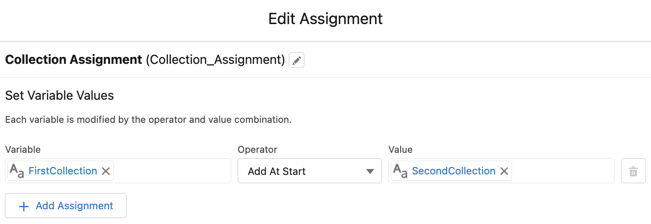 Collection Assignment Operators in Flow - Salesforce Time
