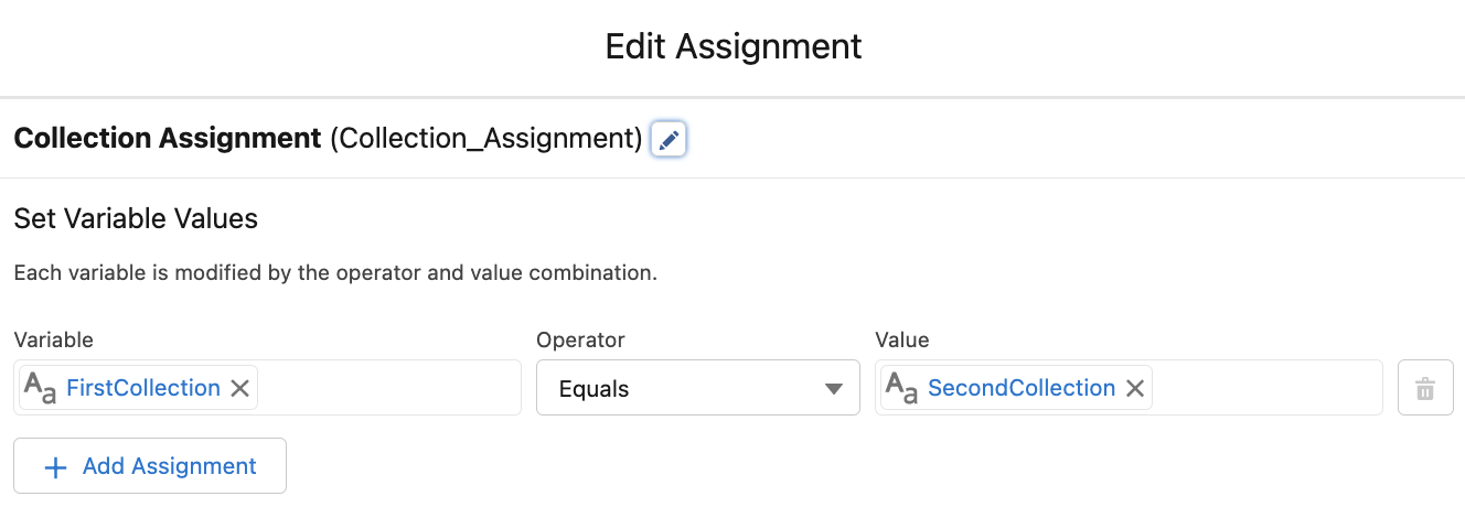 Collection Assignment Operators in Flow - Salesforce Time