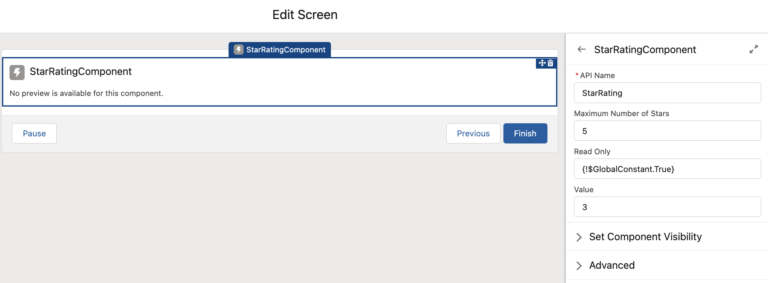 Star Rating Component for Flow Screens - Salesforce Time