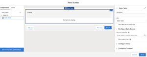 Data Table Component in Screen Flow - Salesforce Time