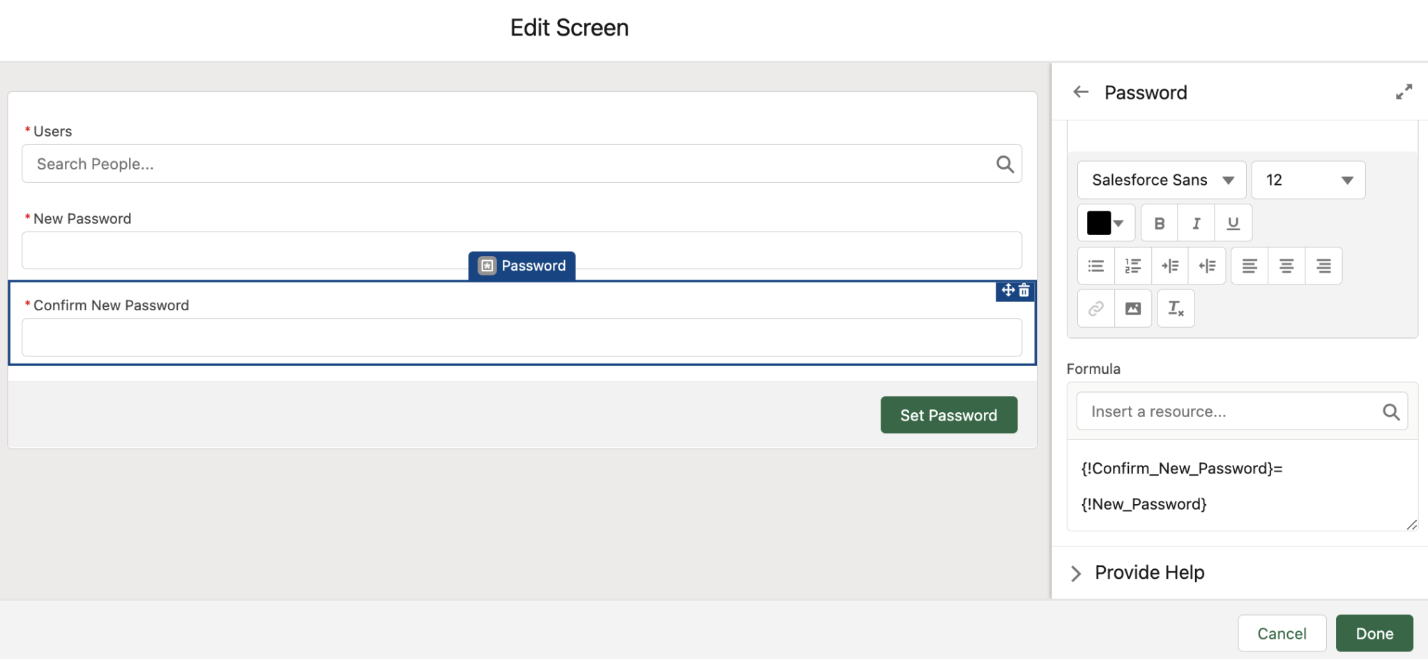 Using Flow to Set Password - Salesforce Time