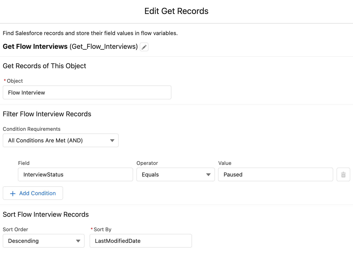 Open Paused Flow Interviews in Flow Builder - Salesforce Time