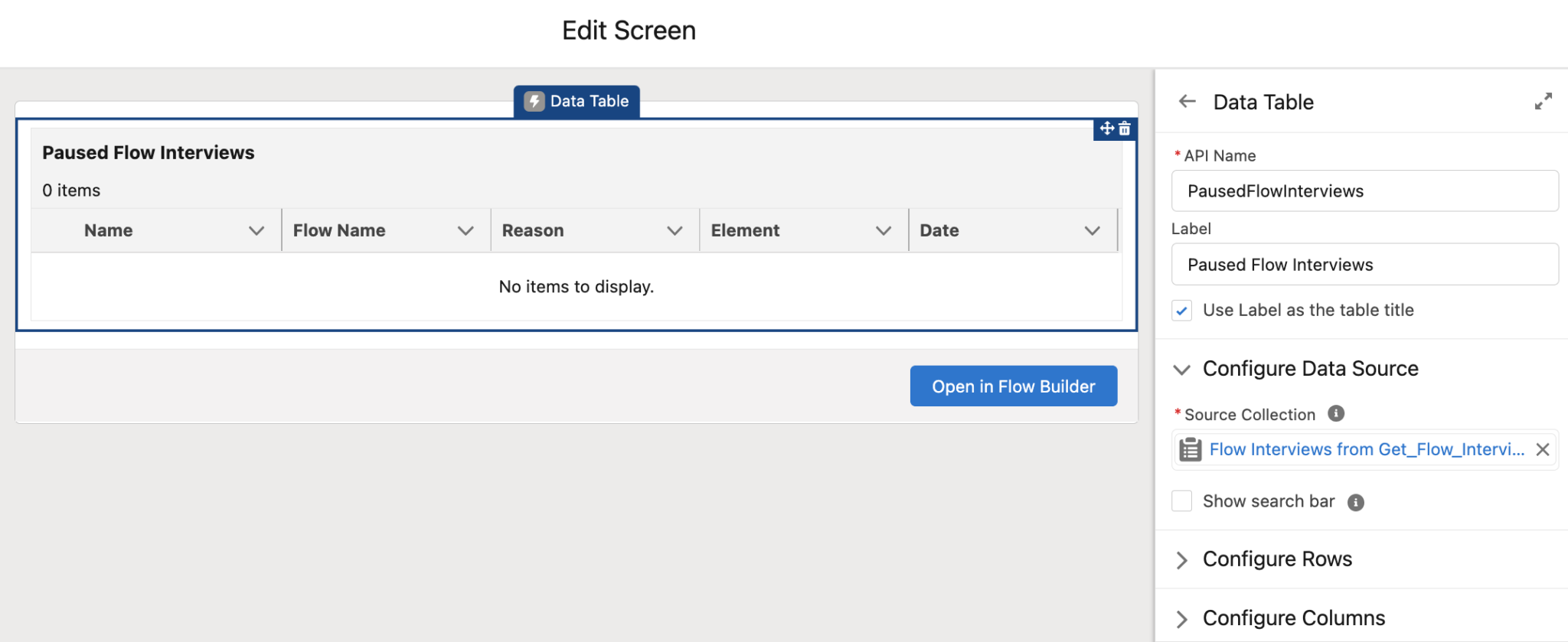 Open Paused Flow Interviews in Flow Builder - Salesforce Time