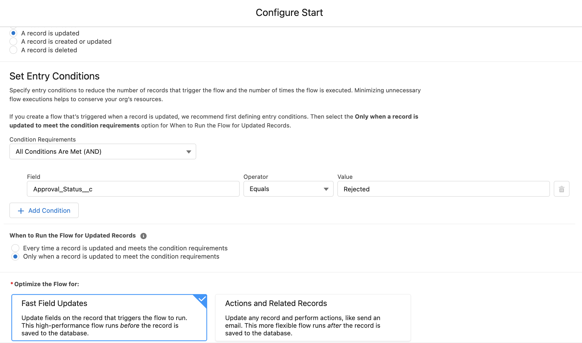 Using Flow to Make Fields Required in Approval Process - Salesforce Time