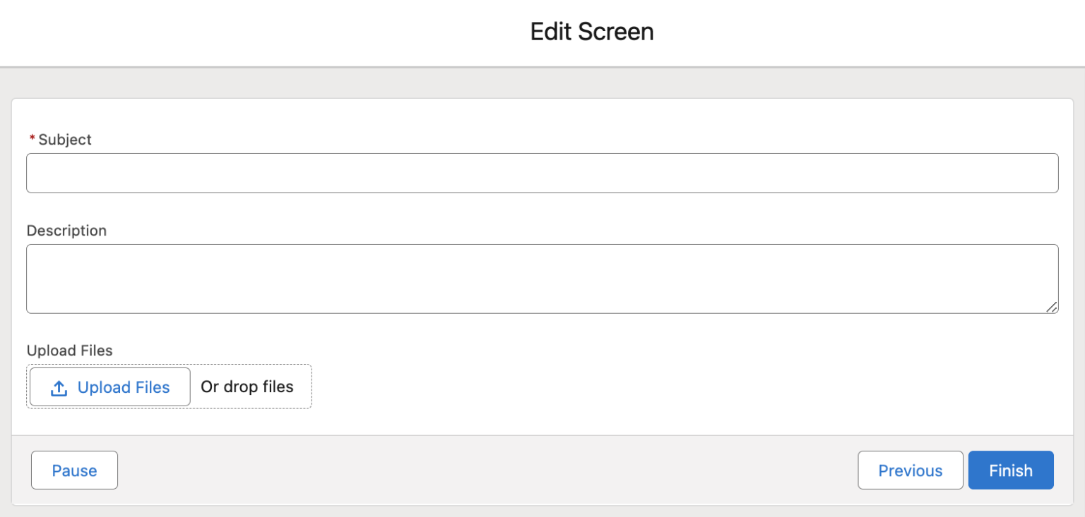 How to Upload Files Using Screen Flow - Salesforce Time