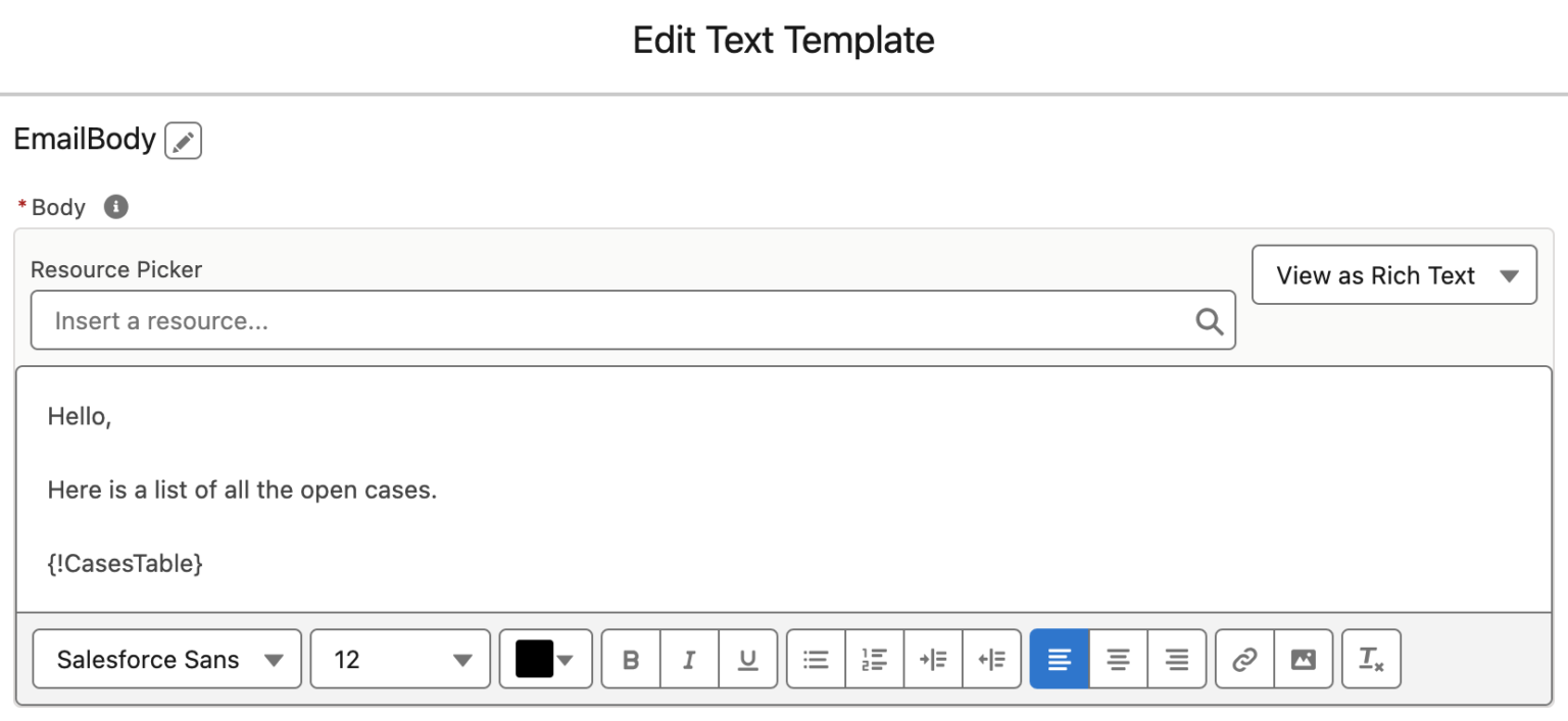 How to Send Email With a Record Table in Flow - Salesforce Time
