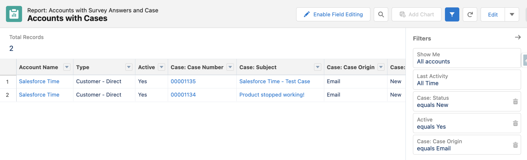 Using Flow to Filter Reports with URL Parameters - Salesforce Time