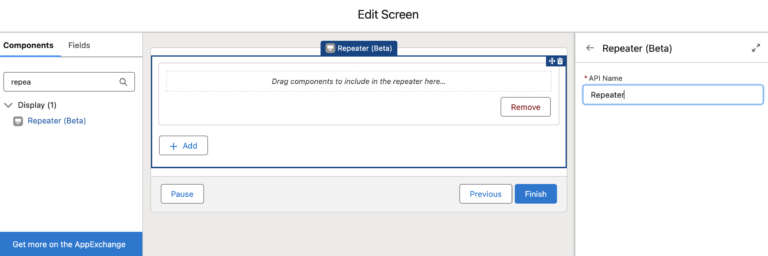 How to Use the New Repeater Component in Screen Flow - Salesforce Time