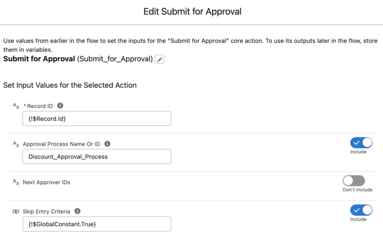How to Use the Submit for Approval Action in Flow - Salesforce Time
