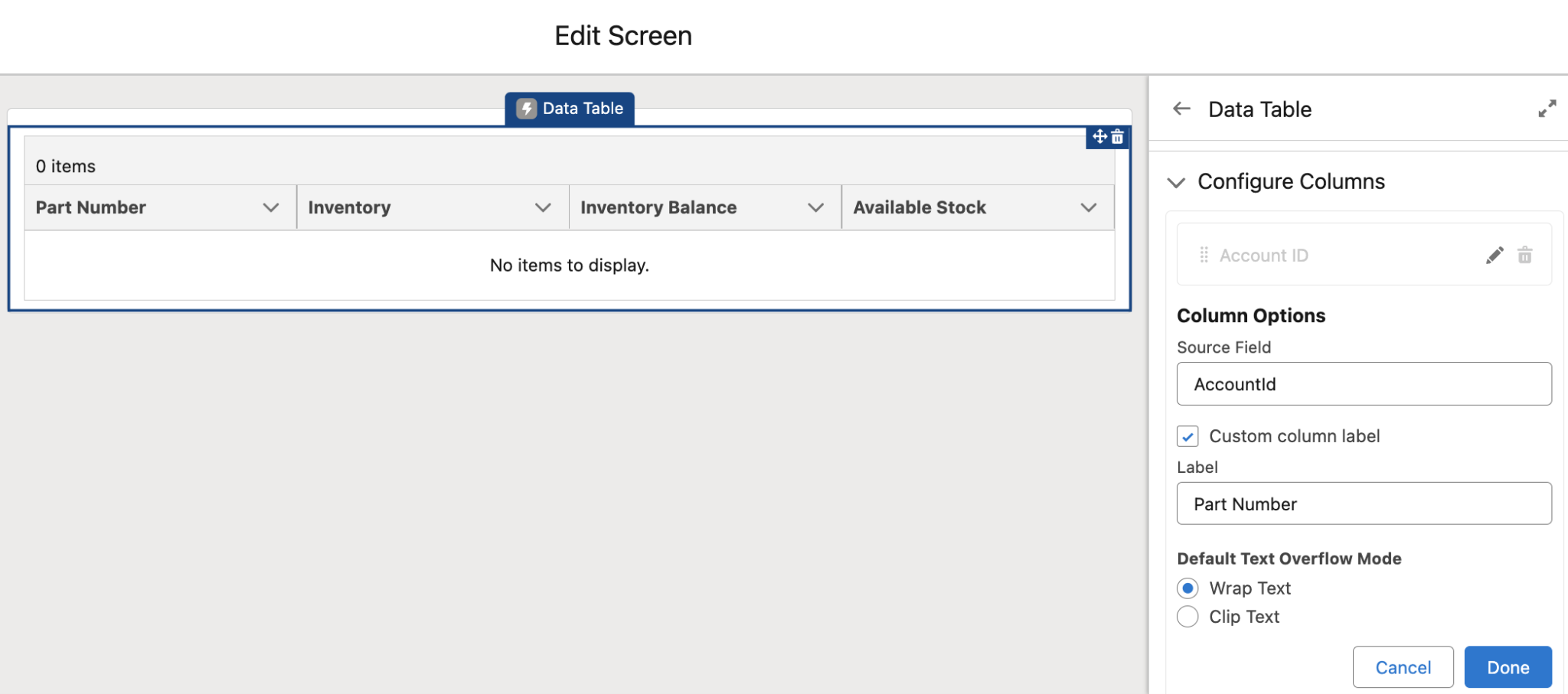 Using Data Table in Screen Flow to Display Non-Object Data - Salesforce Time