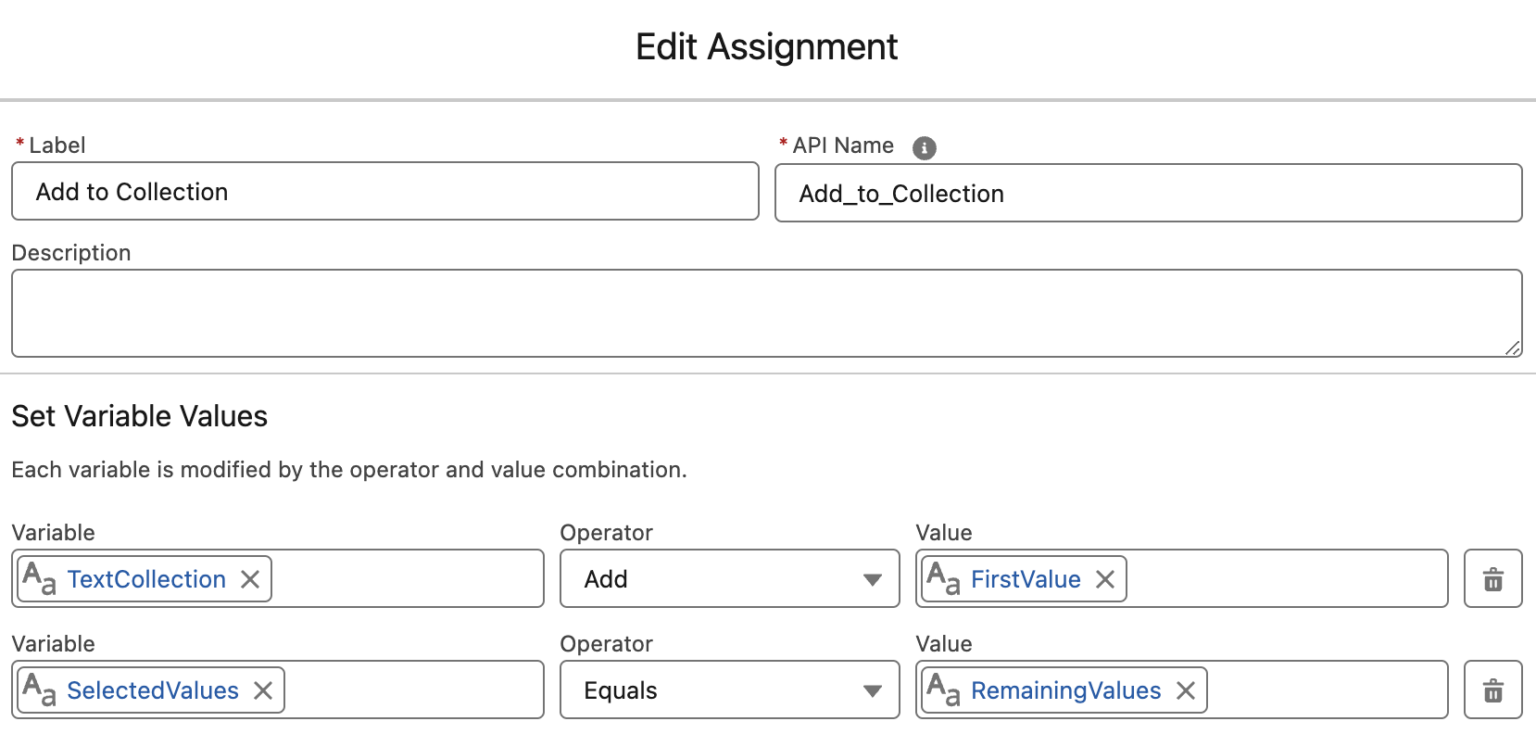 Using Flow to Convert Multiselect Picklist into a Text Collection - Salesforce Time