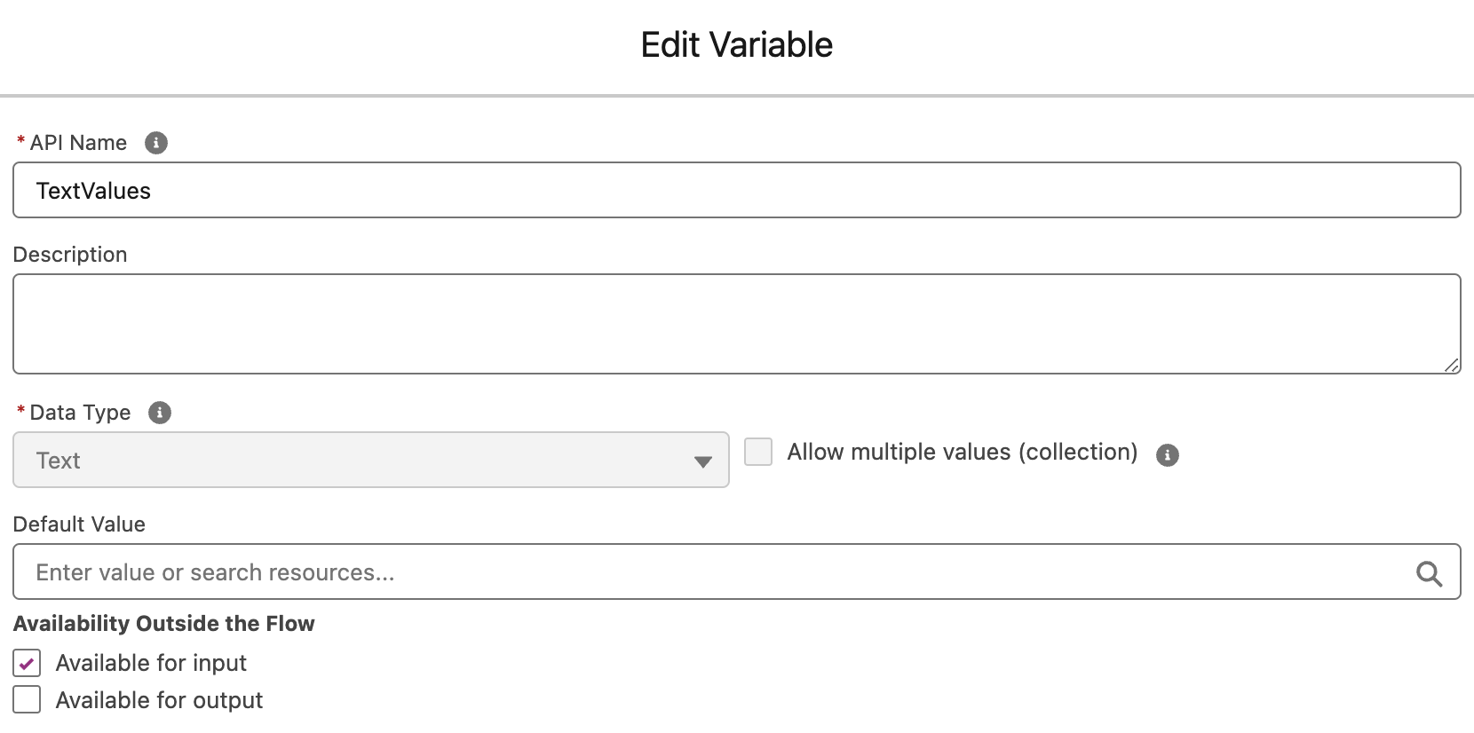 How and When to Make Variables Available for Input or Output in Flow - Salesforce Time