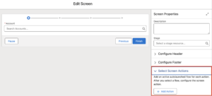 How to Use Reactive Screen Actions in Flow - Salesforce Time