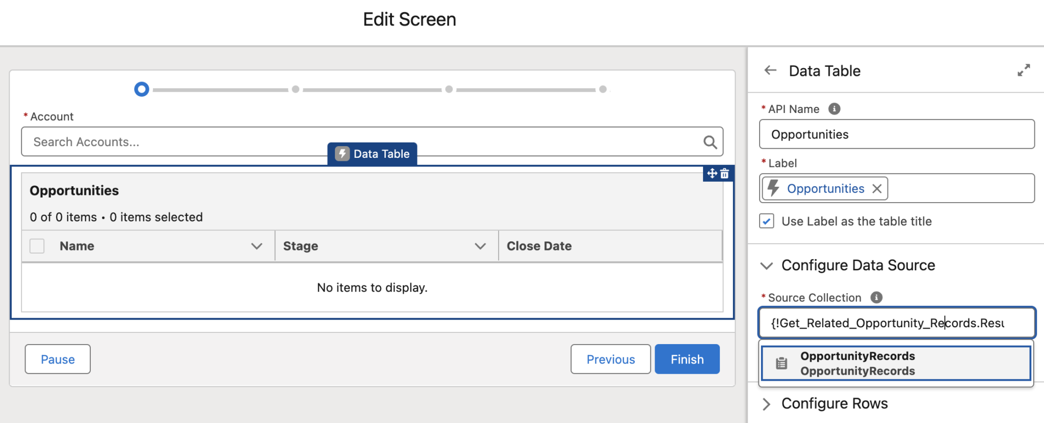 How to Use Reactive Screen Actions in Flow - Salesforce Time