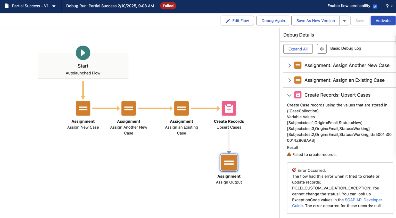 Upsert Records and Partial Success in Flow - Salesforce Time