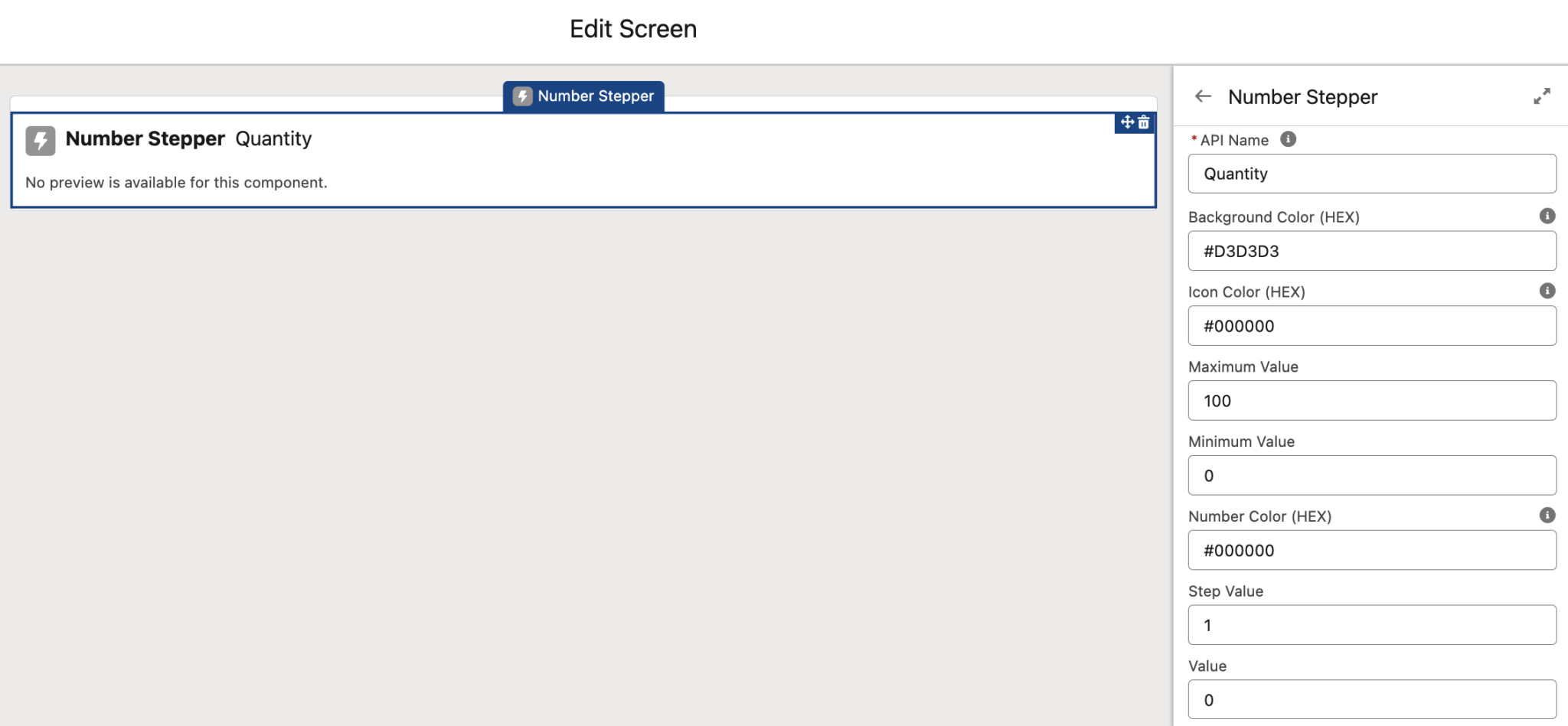 Number Stepper Component for Screen Flow - Salesforce Time