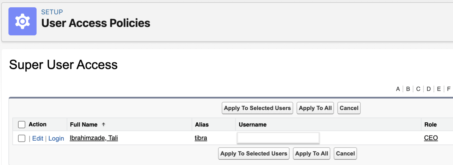User Access Policies in Salesforce - Salesforce Time