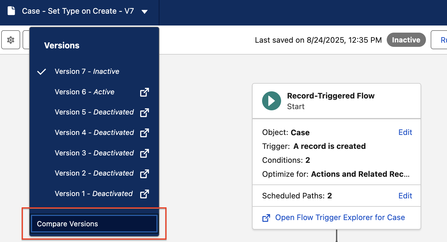 How to Compare Flow Versions - Salesforce Time