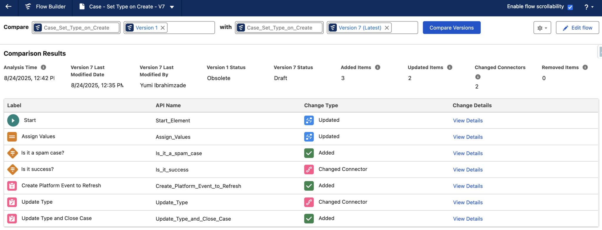 How to Compare Flow Versions - Salesforce Time