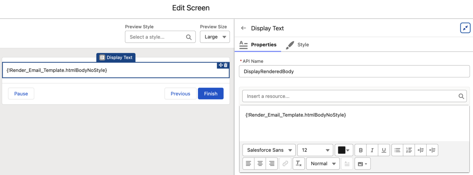 Rendering Email Templates in Flow - Salesforce Time