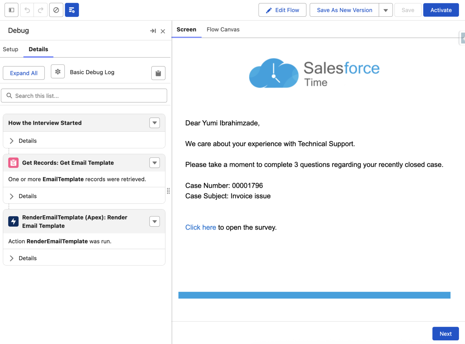 Rendering Email Templates in Flow - Salesforce Time