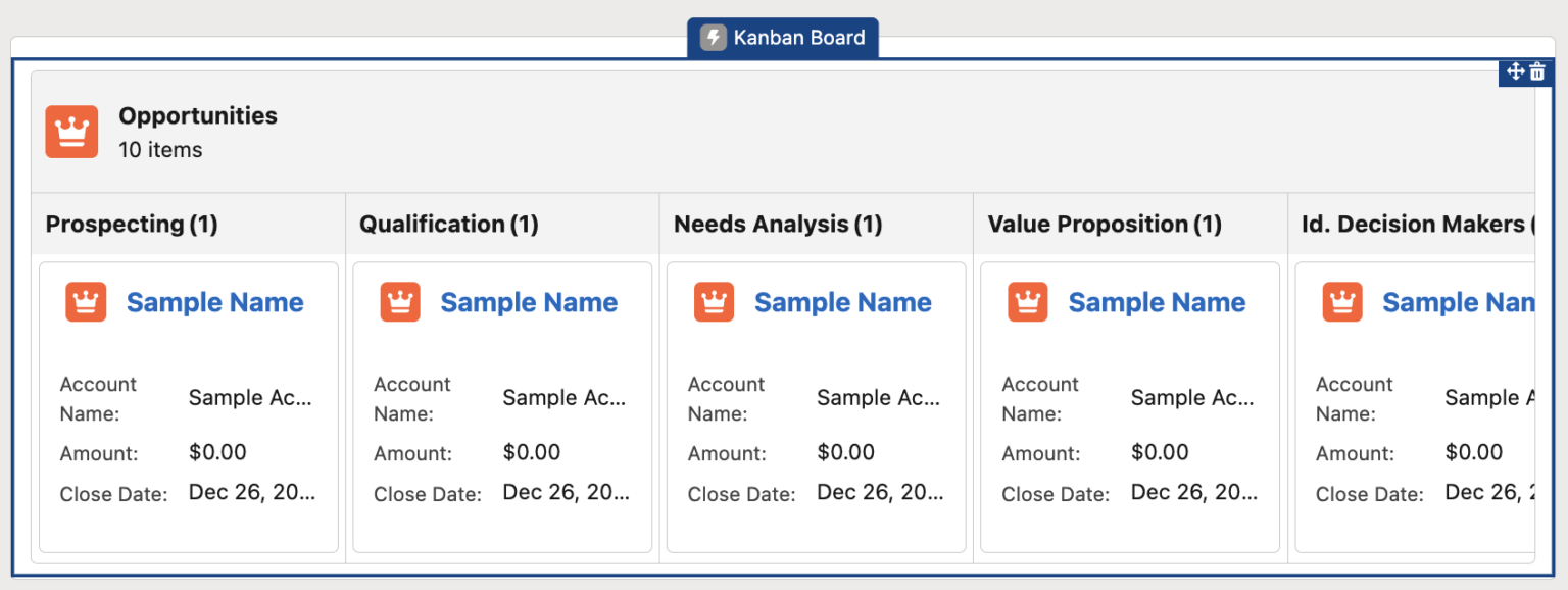 How to Use the Kanban Board Component in Flow - Salesforce Time
