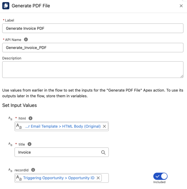 Using Flow to Generate PDF Files in Salesforce - Salesforce Time